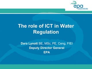 Ict And Water Regulation | PPT