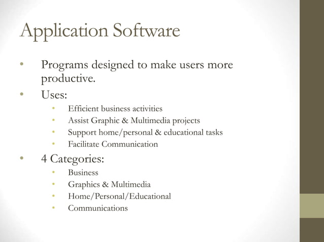 Application software | PPT