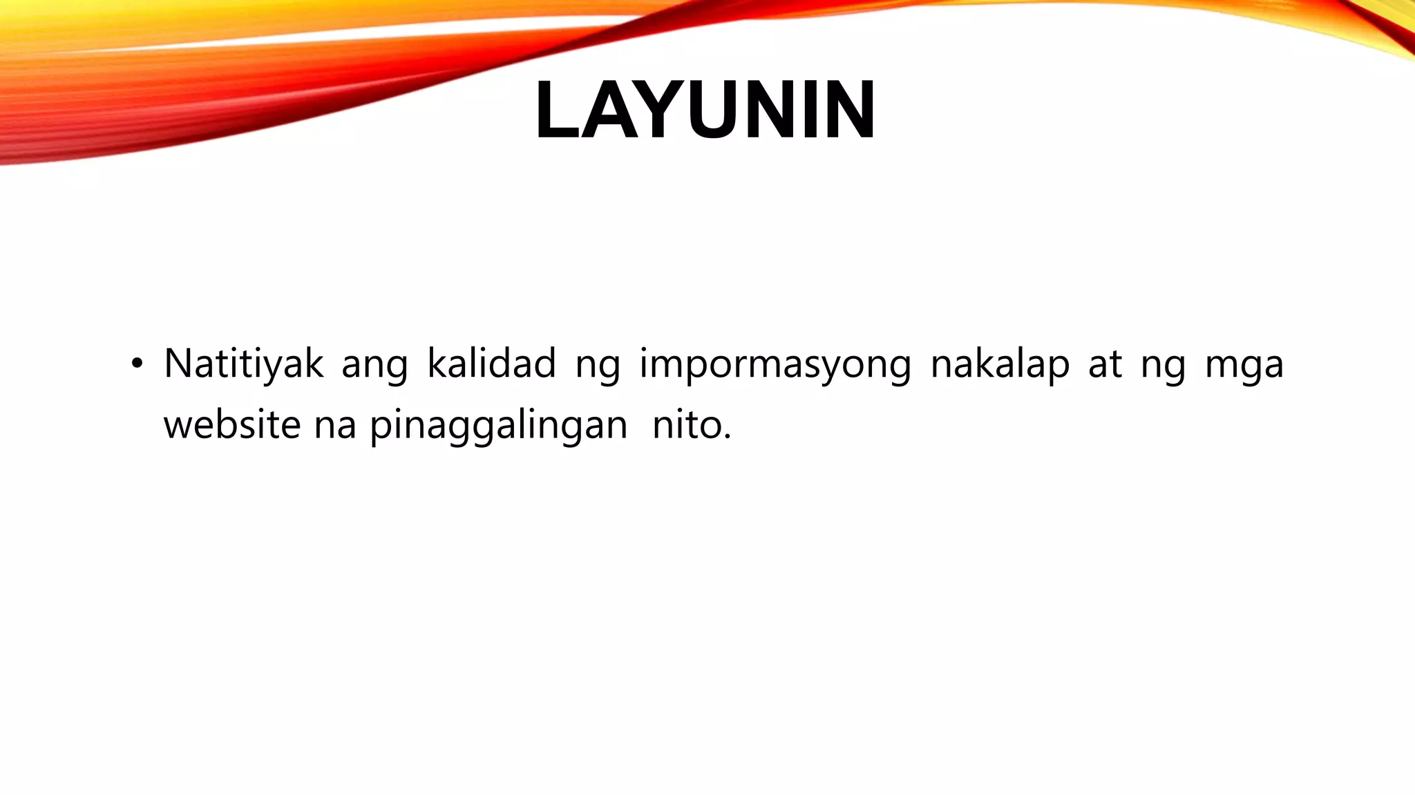 Ict aralin 12 pangangalap at pagsasaayos ng impormasyong gamit ang ict ...