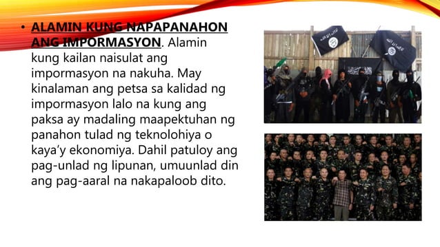 Ict aralin 12 pangangalap at pagsasaayos ng impormasyong gamit ang ict ...