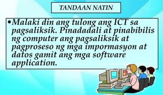 Ict aralin 9 pangangalap ng impormasyon gamit ang ict | PPTX