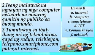 Ict aralin 9 pangangalap ng impormasyon gamit ang ict | PPTX