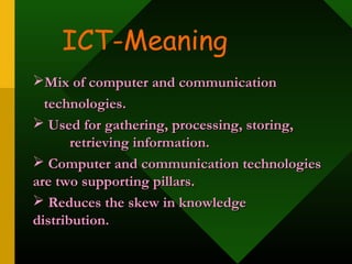 Ict arvind jhajharia | PPT | Computer Networking | Computing