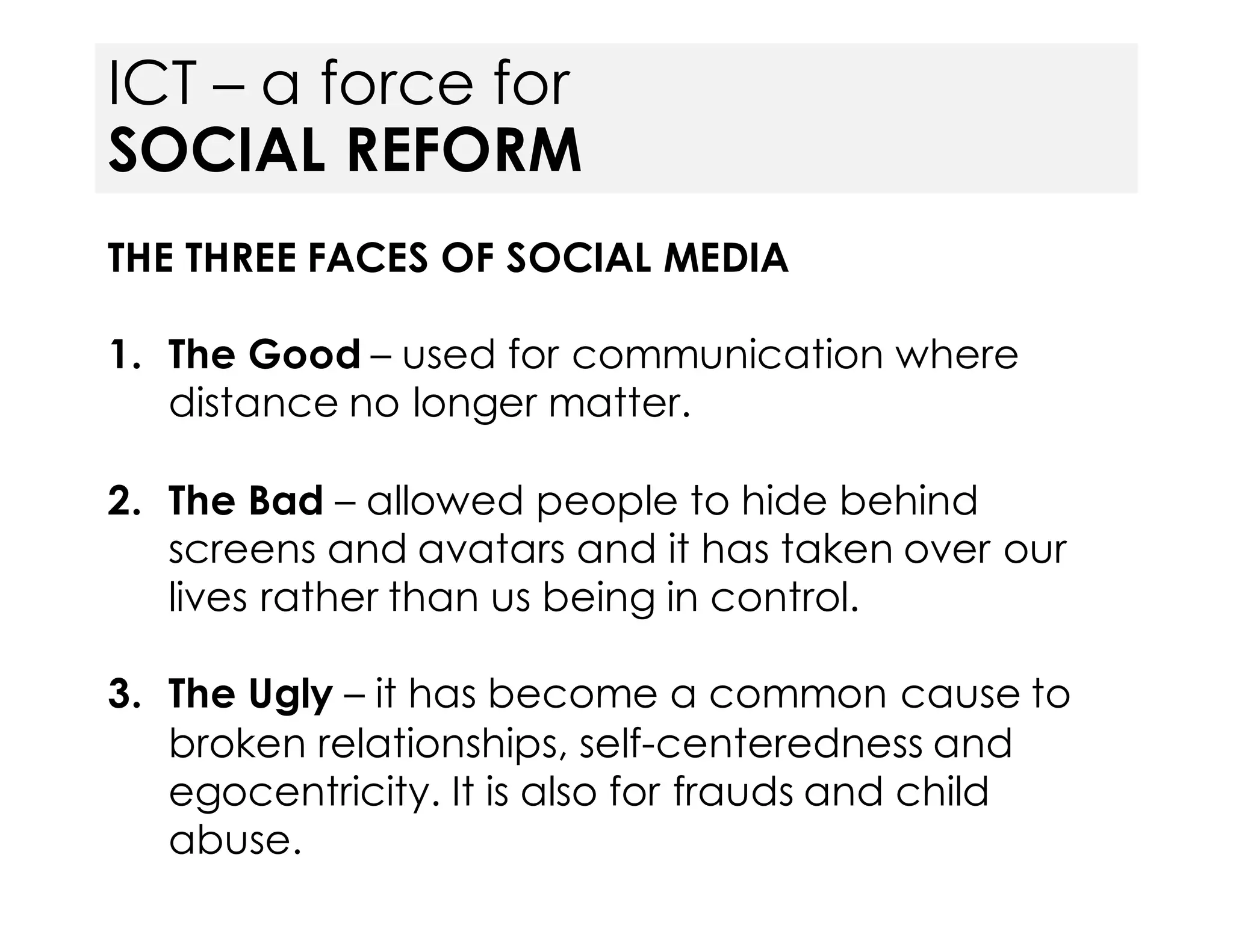 ICT as a Platform for Change | PDF