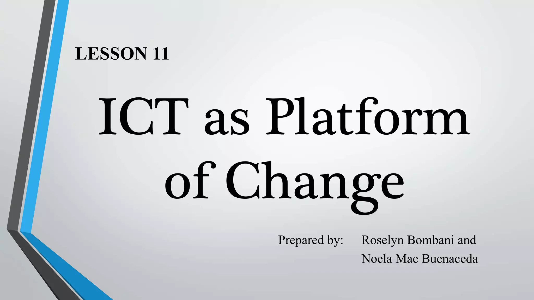 Ict as platform | PPTX