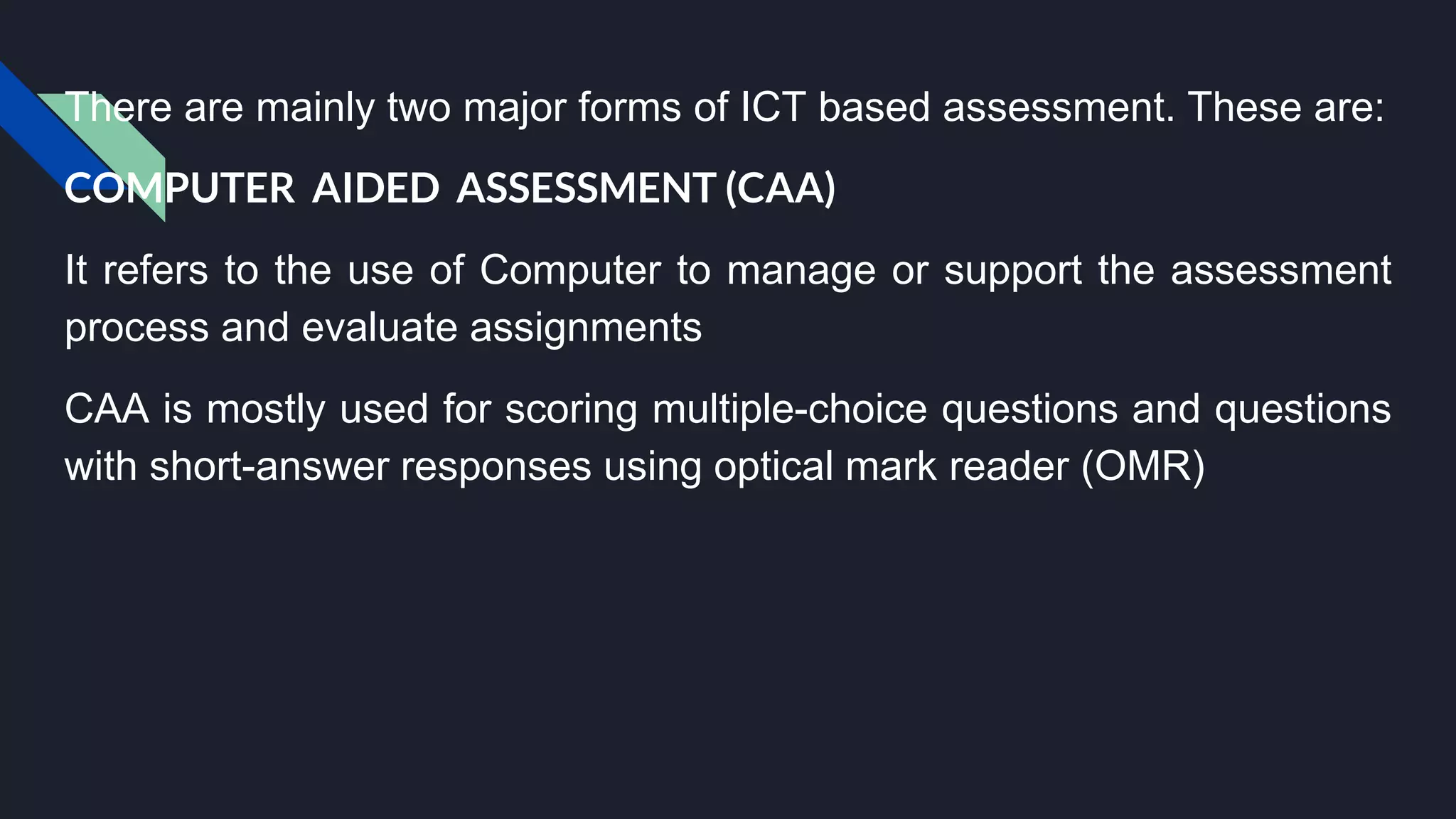 Ict assessment | PPTX