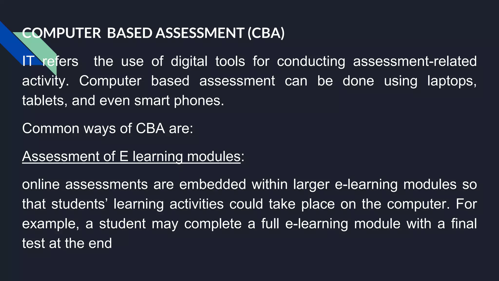 Ict assessment | PPTX