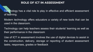 Ict assessment | PPTX | Educational Assessment | Education