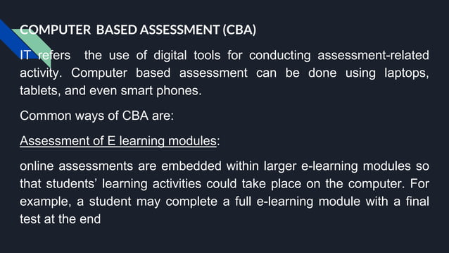 Ict assessment | PPT