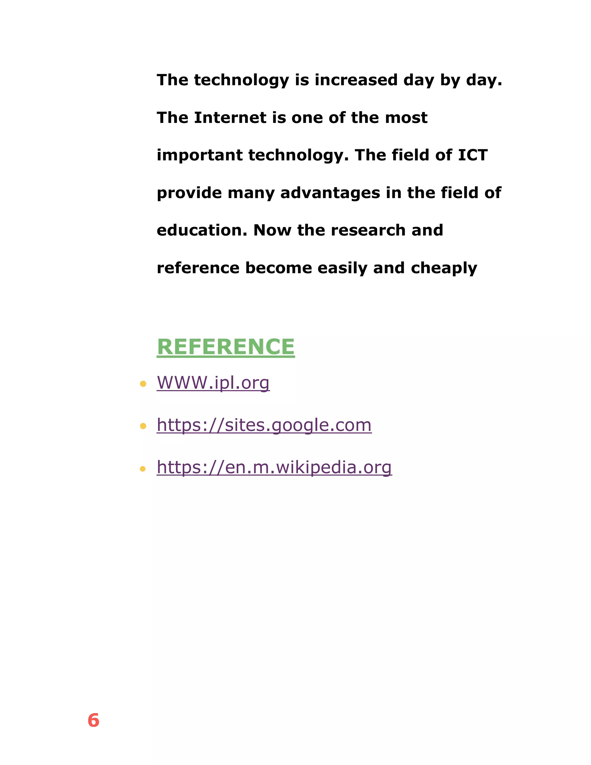 Ict assignment | PDF