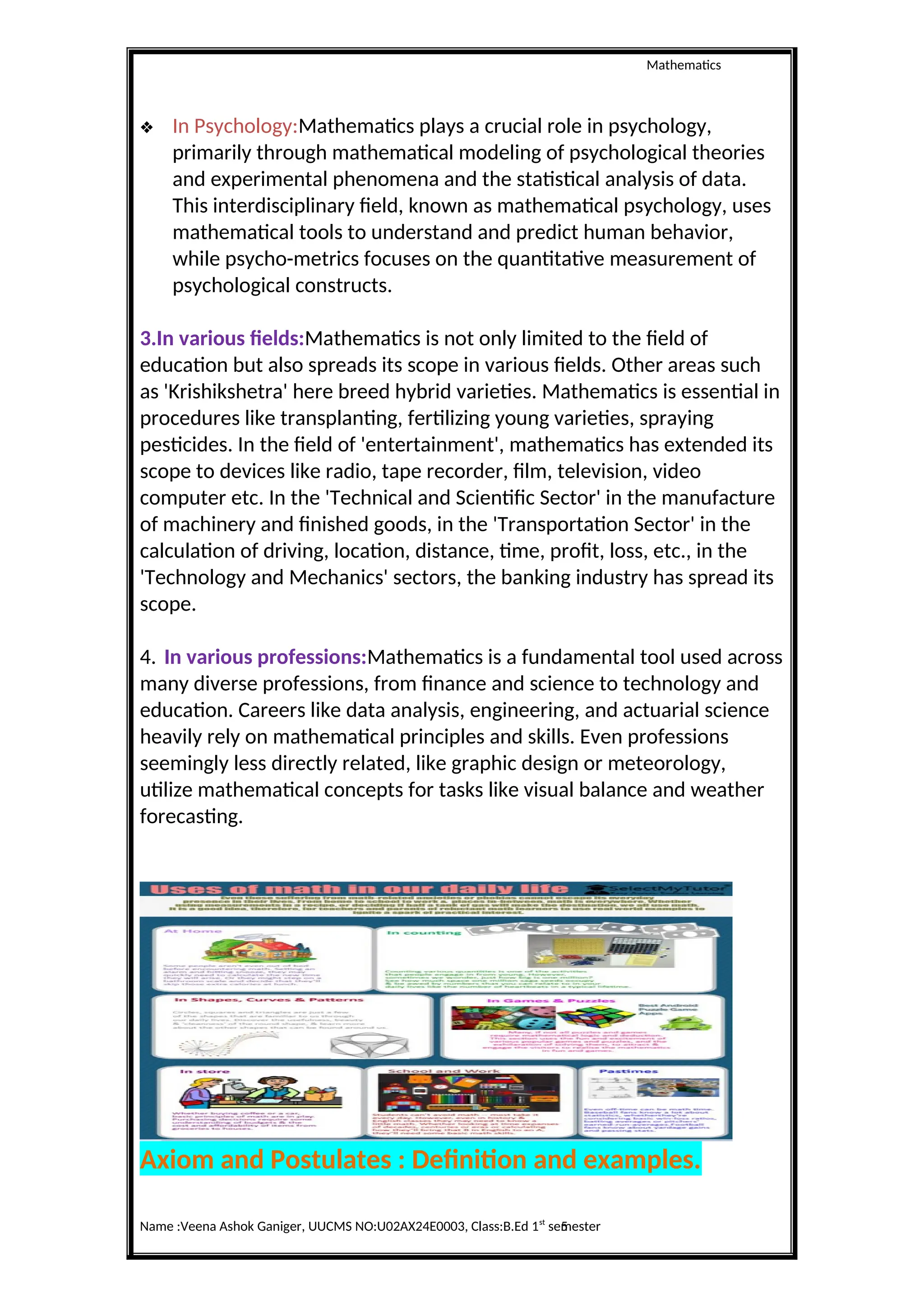 Title name is : Introduction to mathematics | DOC