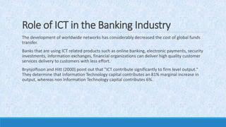 Ict & banking sector of bangladesh | PPTX