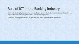 Ict & banking sector of bangladesh | PPT