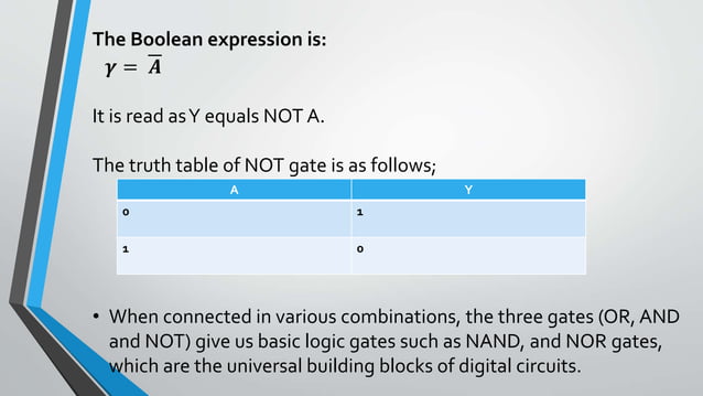 ICT Basic Logic Gates Lessons.pptx | Programming Languages | Computing