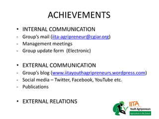 Communication and ICT Progress report | PPTX