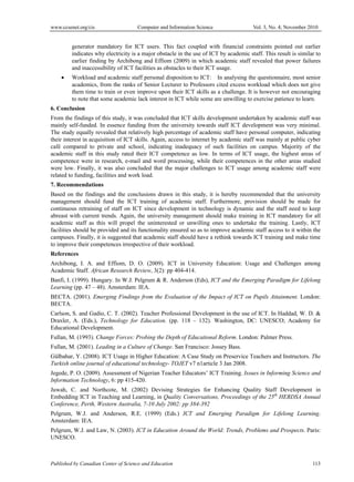 Ict competence among academic staff in universities | PDF