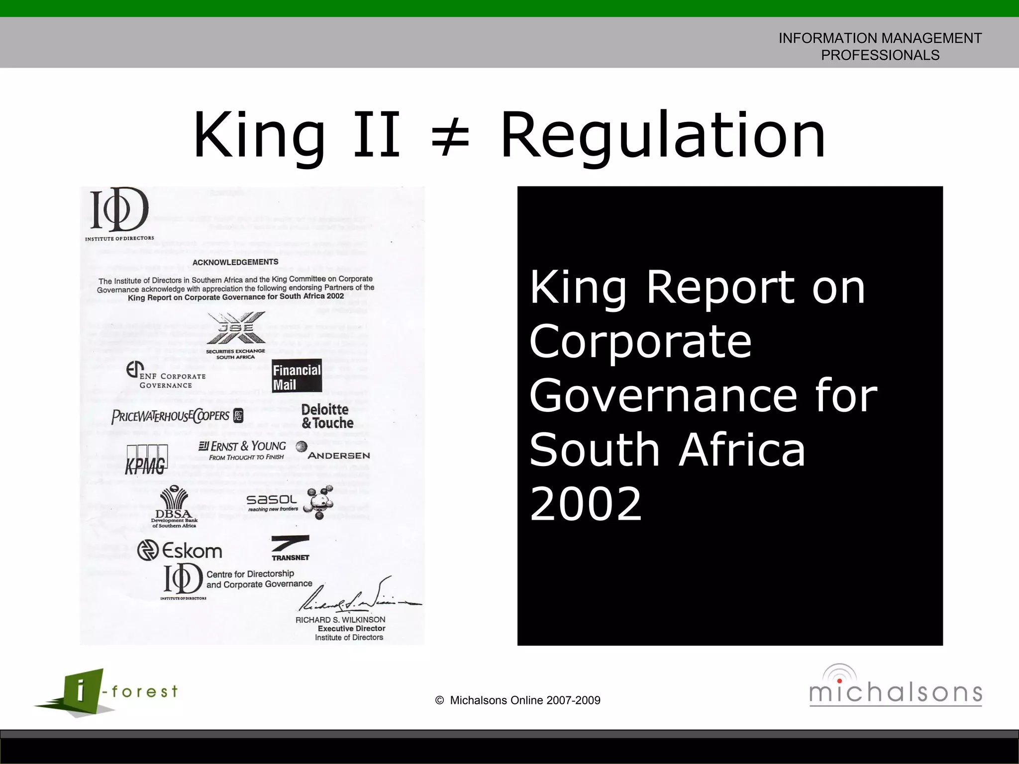 Ict Compliance (Sept 2004) | PPT | Business | Business and Finance
