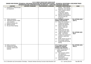 Ict computer hardware servicing cg | PDF