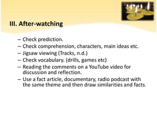Effective Ways to Involve and Engage Students with Videos | PPTX