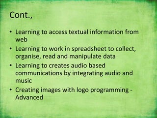 ICT Curriculum for Secondary Students | PPTX