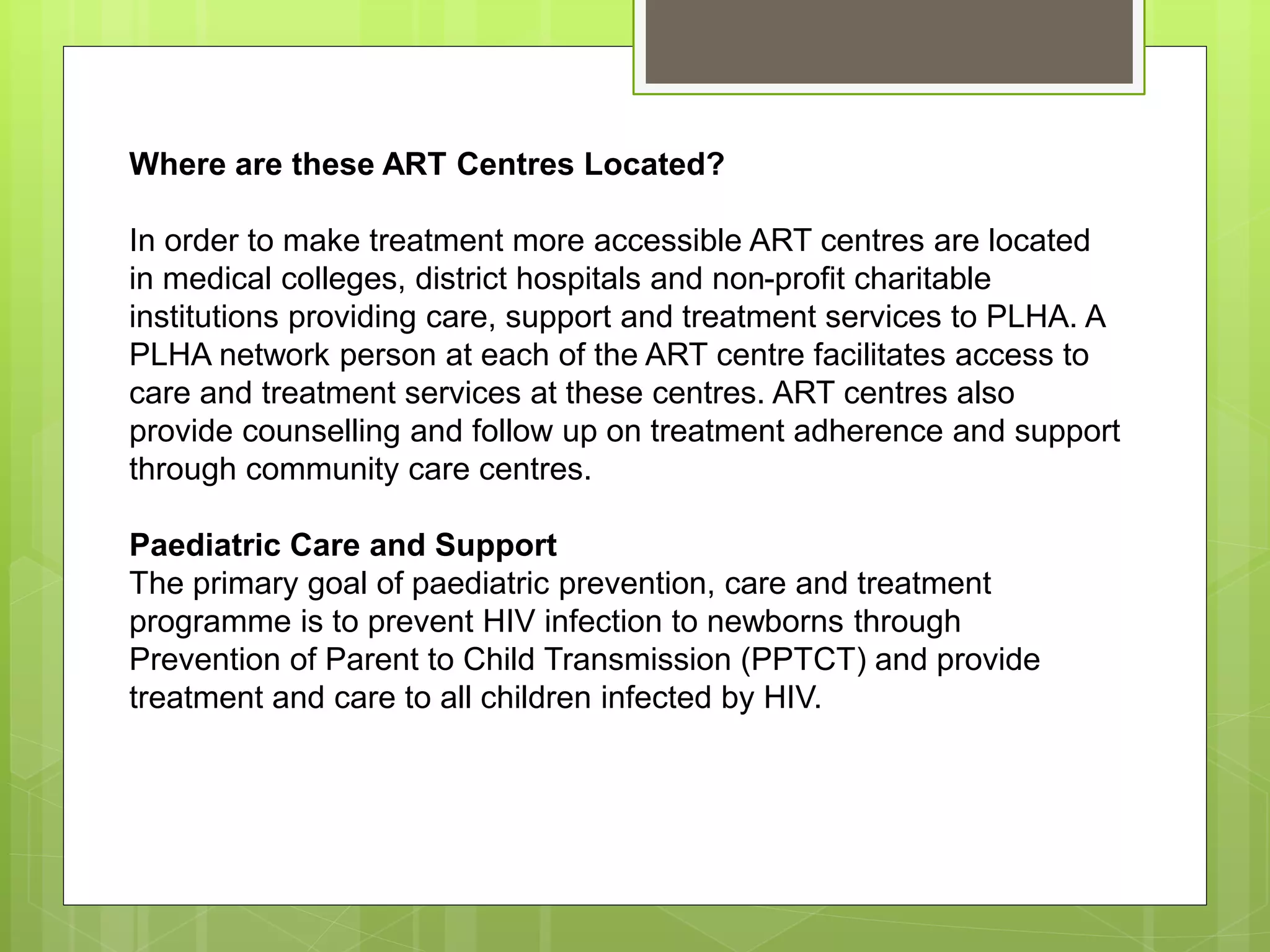 ICTC, PPTCT & ART Centre | PPTX