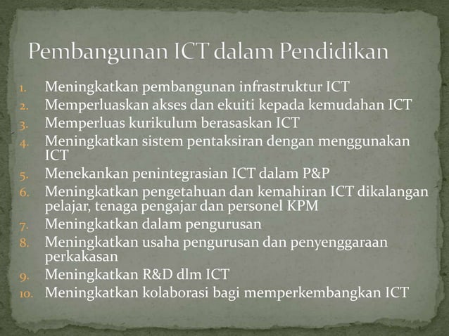 Ict dalam pendidikan | PPT