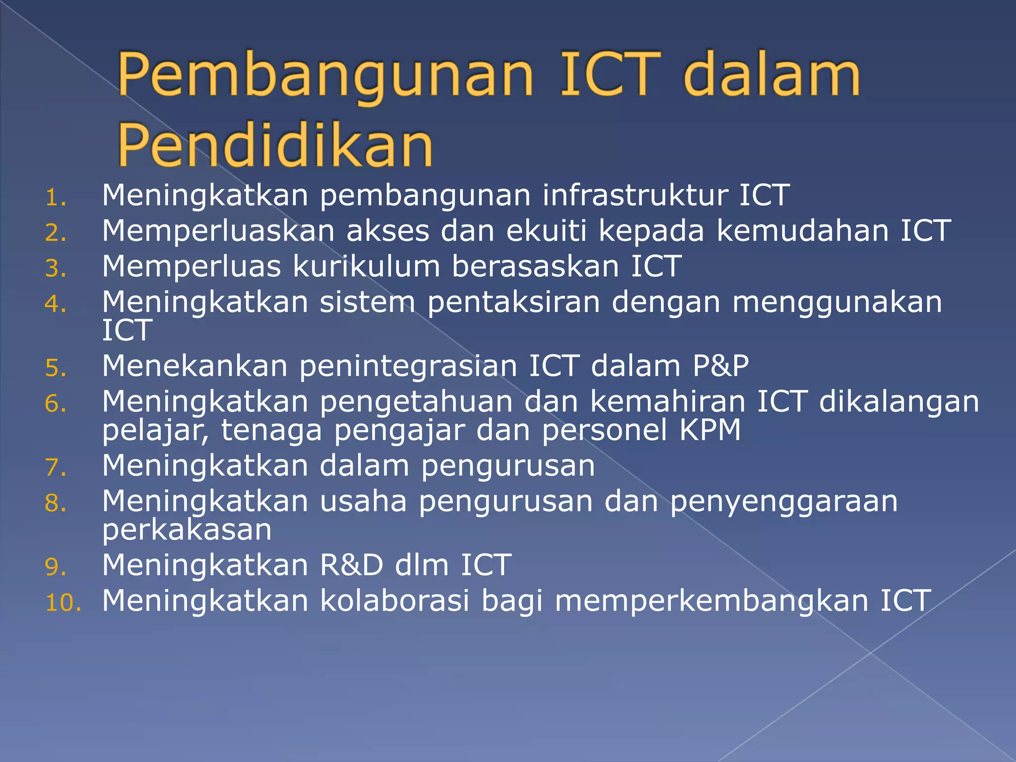 Ict dalam pendidikan | PPTX