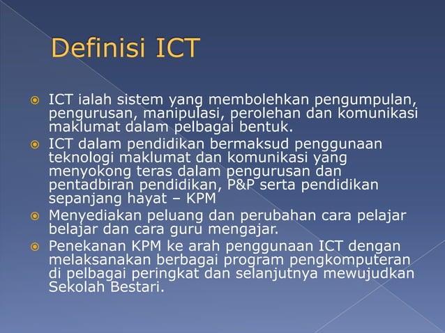 Ict dalam pendidikan | PPTX