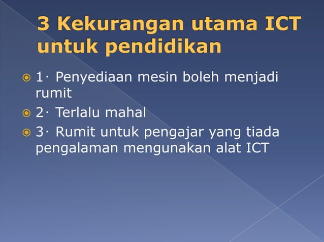 Ict dalam pendidikan | PPTX