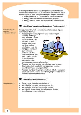 Ict dalam pendidikan | PDF