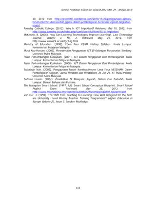 Ict dan pengajaran sejarah | PDF