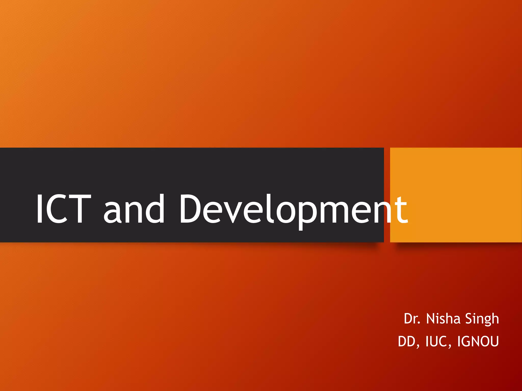 Ict resource development | PPTX