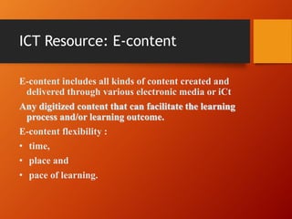 Ict resource development | PPTX | Internet | Computing