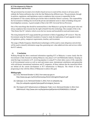 ICT development in Malaysia | PDF