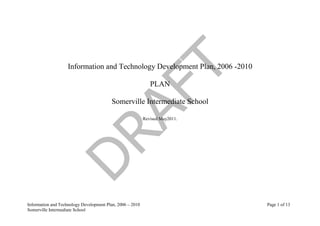 Ict development plan 2011 updated | PPT