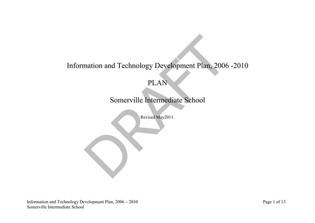 Ict development plan 2011 updated | PPT