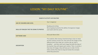 Digital text_My daily Routines | PPT