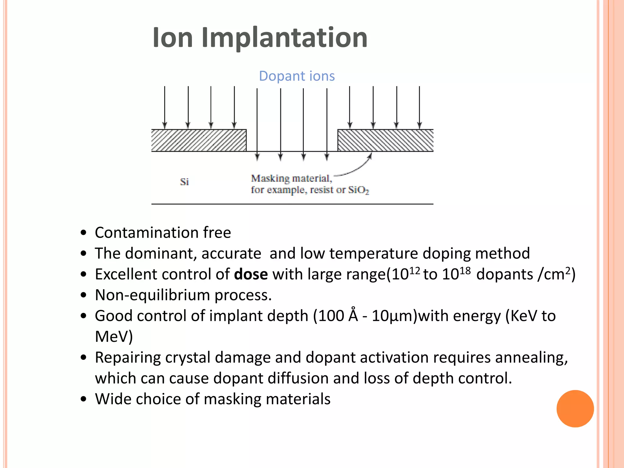 Ic technology- diffusion and ion implantation | PPTX | Chemistry | Science