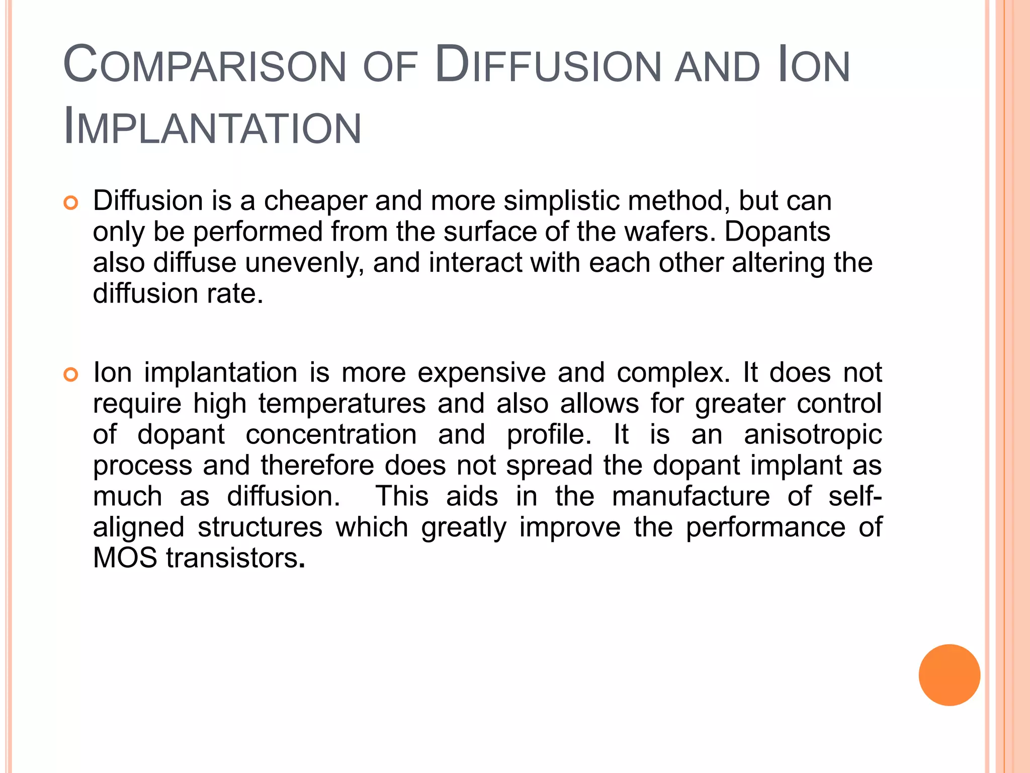 Ic technology- diffusion and ion implantation | PPTX