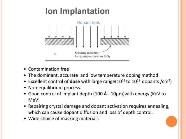 Ic technology- diffusion and ion implantation | PPTX | Chemistry | Science