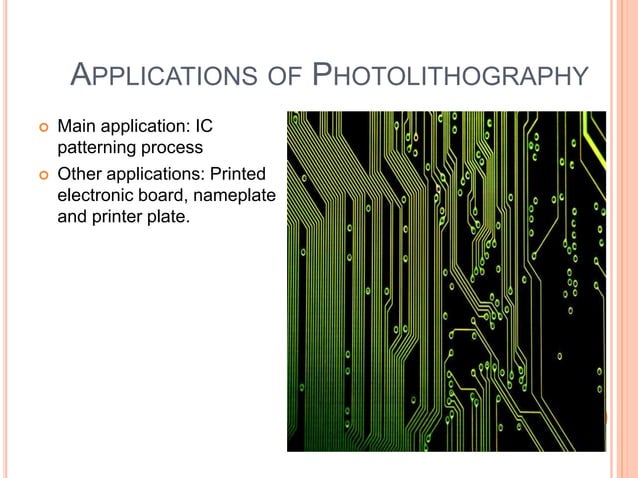 Ic technology-pattern transfer and etching | PPTX | Technology & Computing