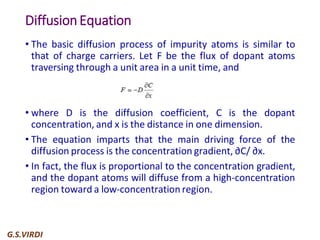 Diffusion in Semiconductor IC Technology | PDF