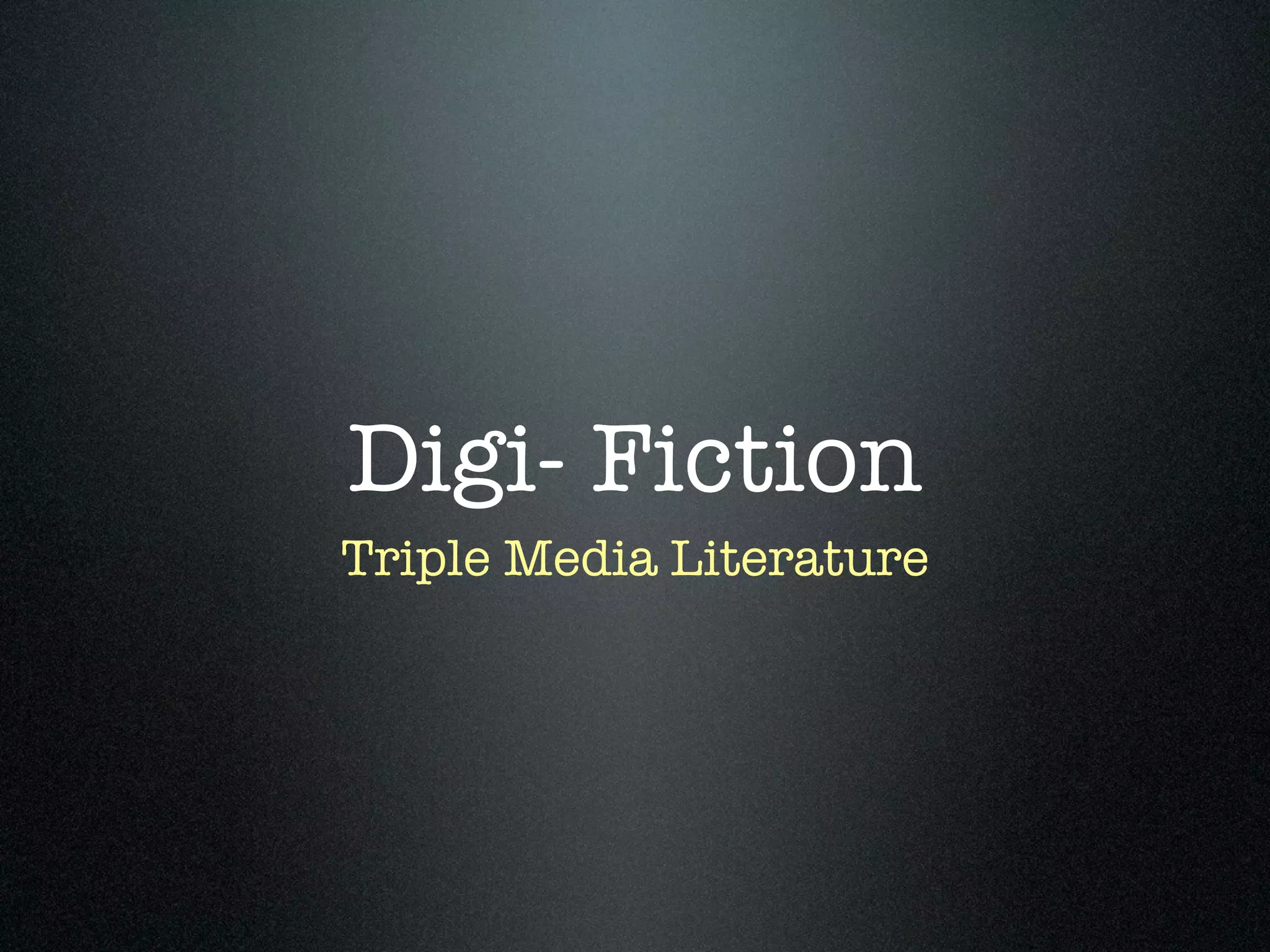 21st Century Literary Genres by Calle Friesen | KEY