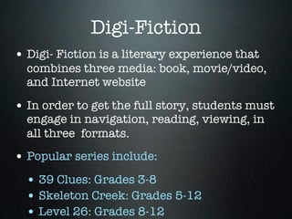 21st Century Literary Genres by Calle Friesen | PPT