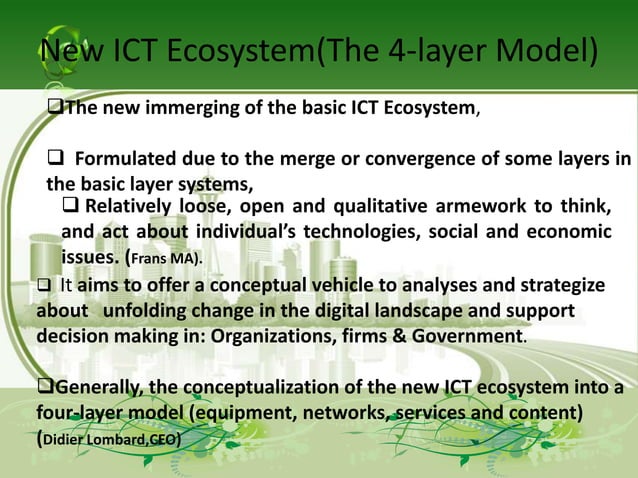 The New ICT Ecosystem : The New Architecture | PPT