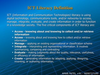 ICT Cluster - Education | PPT | IT and Internet Support | Internet
