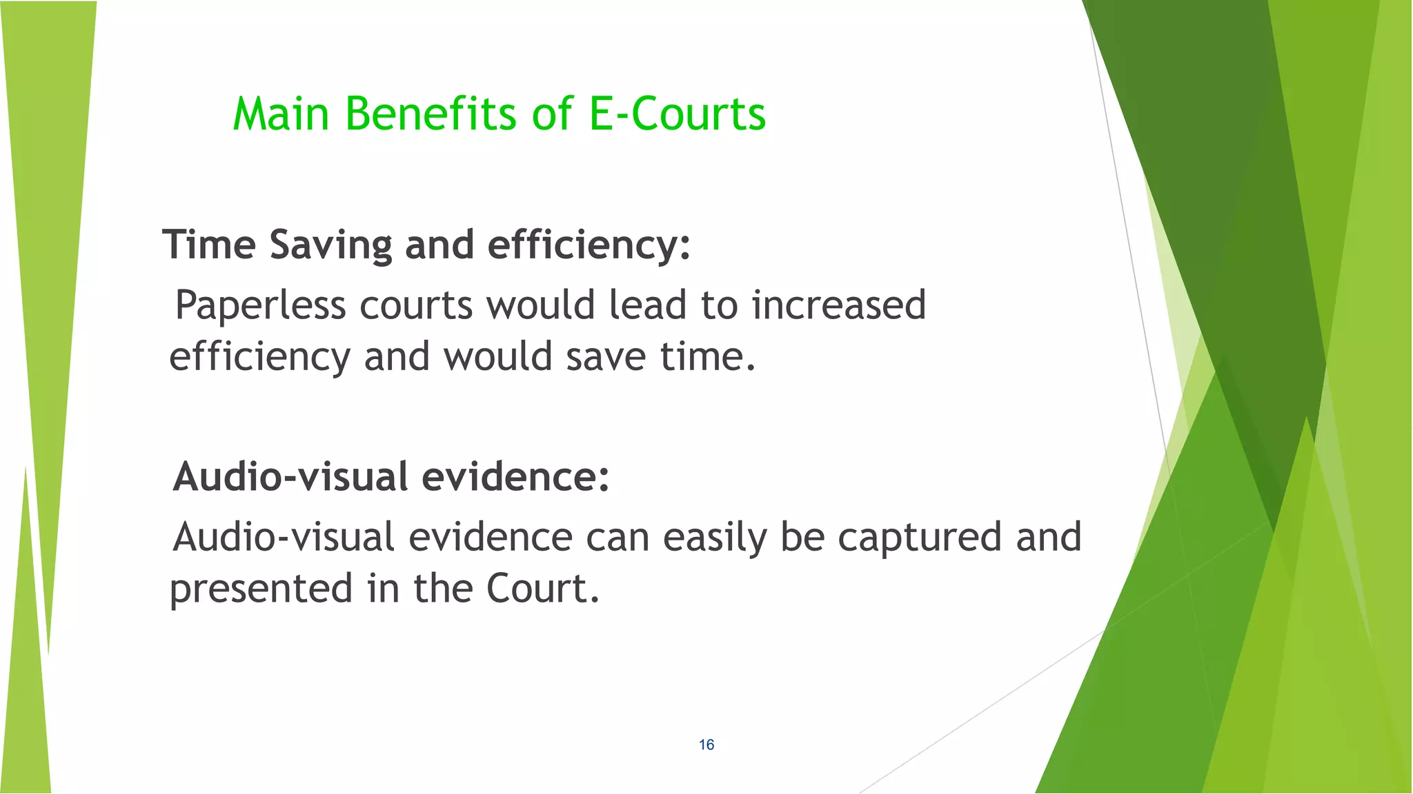 ICT AND E-JUDICIARY: INDIAN PERSPECTIVE: 2018 | PPTX