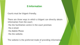 ICT AND E-JUDICIARY: INDIAN PERSPECTIVE: 2018 | PPTX