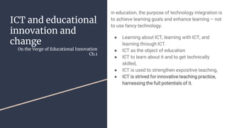 ICT & ELT | PPT