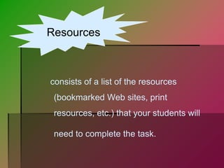 Ict embedded in elt: webquest.ppt | Educational Assessment | Education